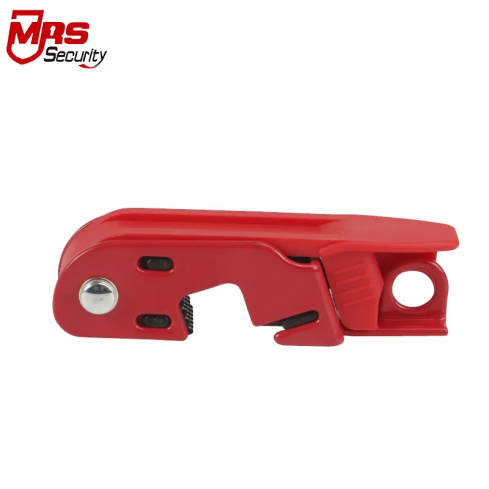Thermoplastic circuit breaker lockout clip-MRS security